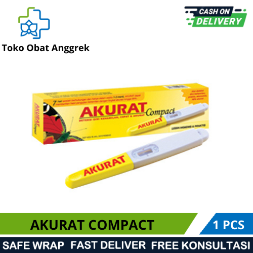 AKURAT COMPACT/ALAT TEST KEHAMILAN/TESTPACK COMPACT | Lazada Indonesia