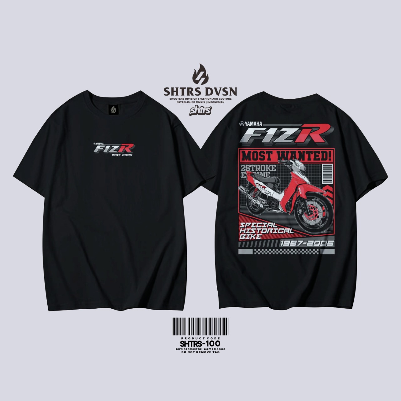 Kaos Fiz R 2Stroke 2 Tak Yamaha Motor Racing Gank 2 Tak Herex | Lazada ...