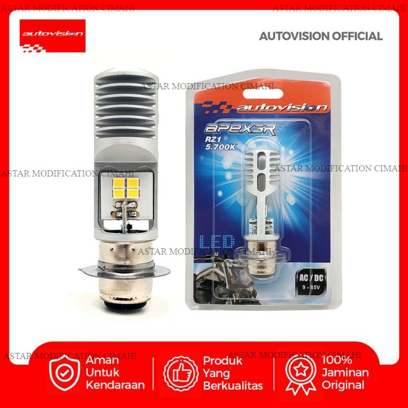 Lampu utama led Autovision RZ1 ac dc bebek matic Socket H6 universal ...