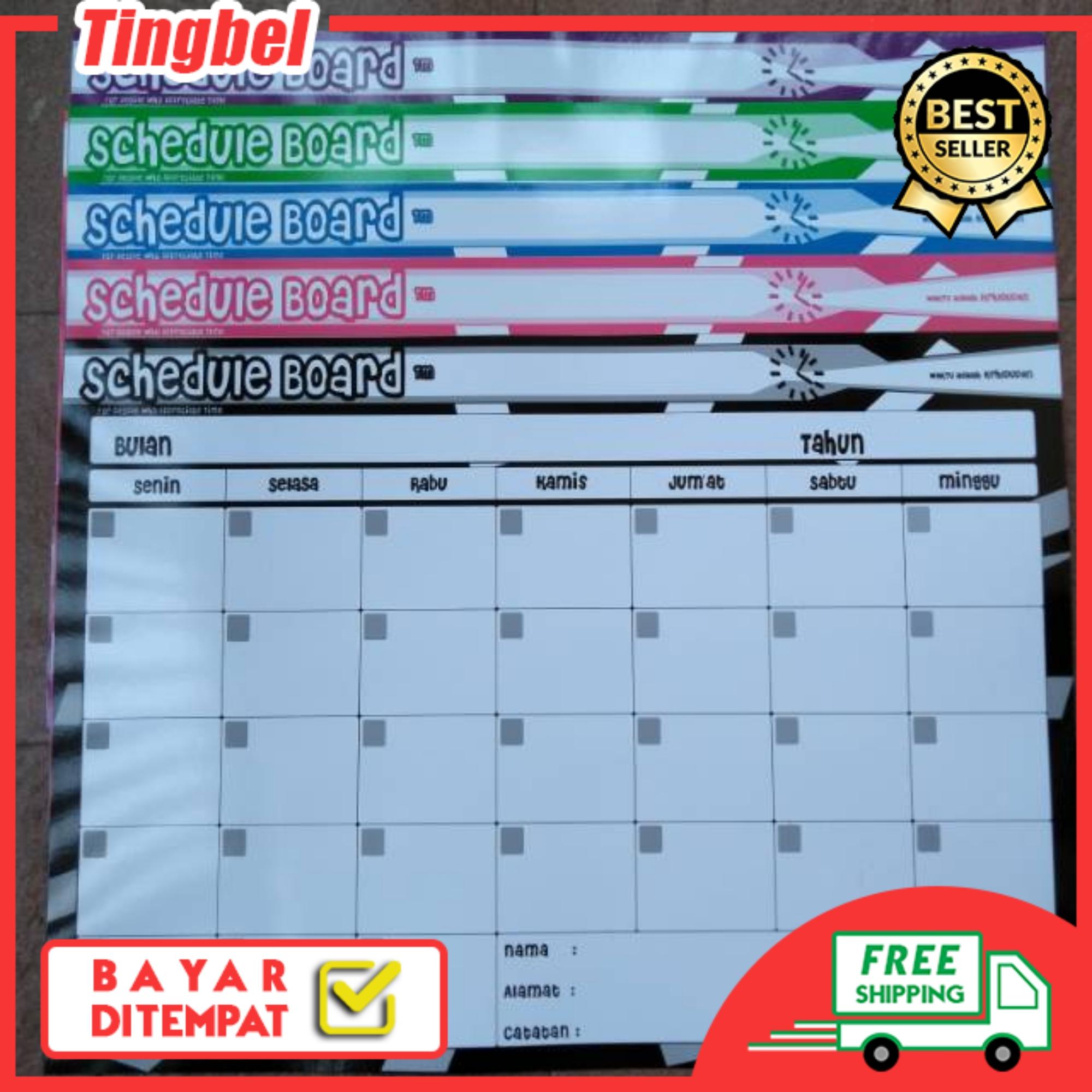Schedule Board / Whiteboard Schedule Kuliah / Papan Tulis Jadwal Lipat ...