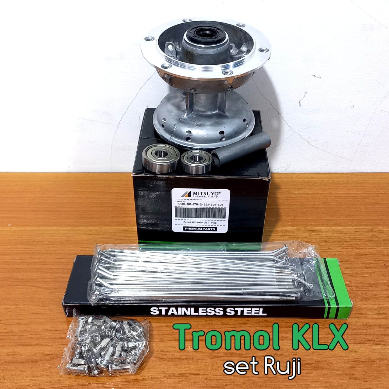 Tromol KLX Set Ruji Jeruji Stainless PNP NINJA CB GL Tromol DTracker ...