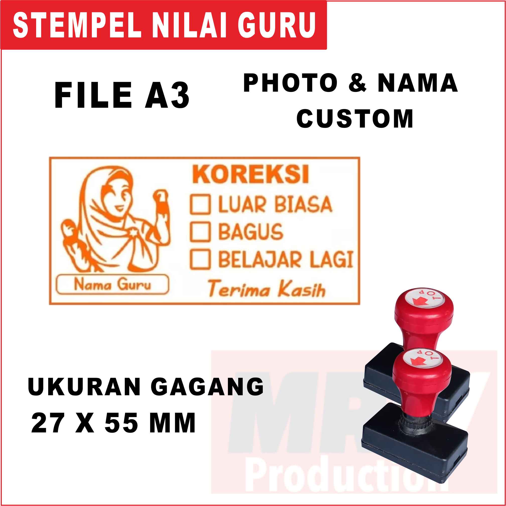 Stempel Warna Penilaian Guru TK / PAUD | Lazada Indonesia