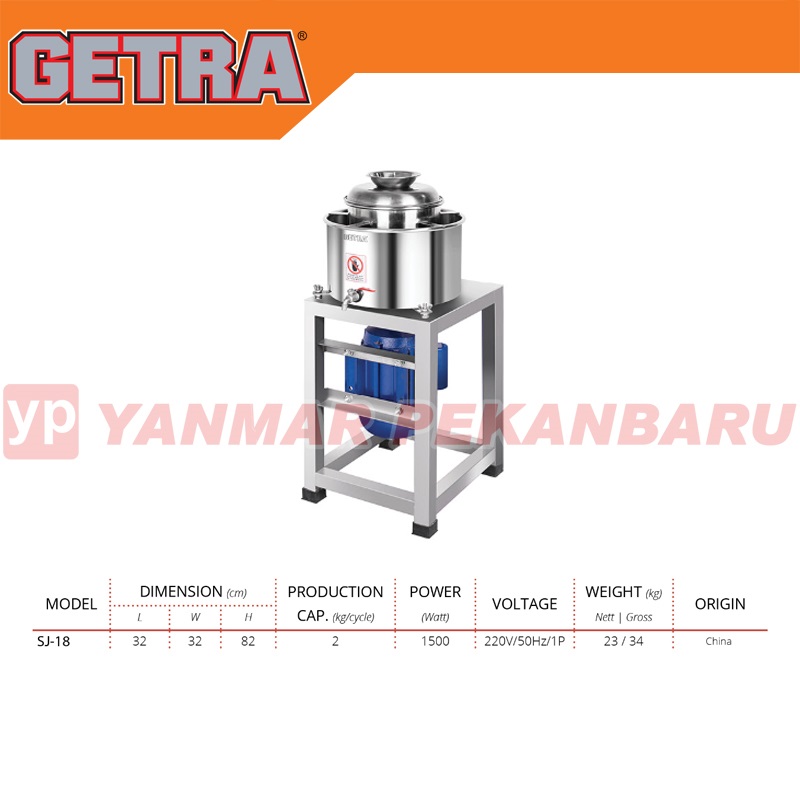 Mesin Pengaduk Adonan Bakso / Meat Balls Mixer SJ 18 GETRA | Lazada ...