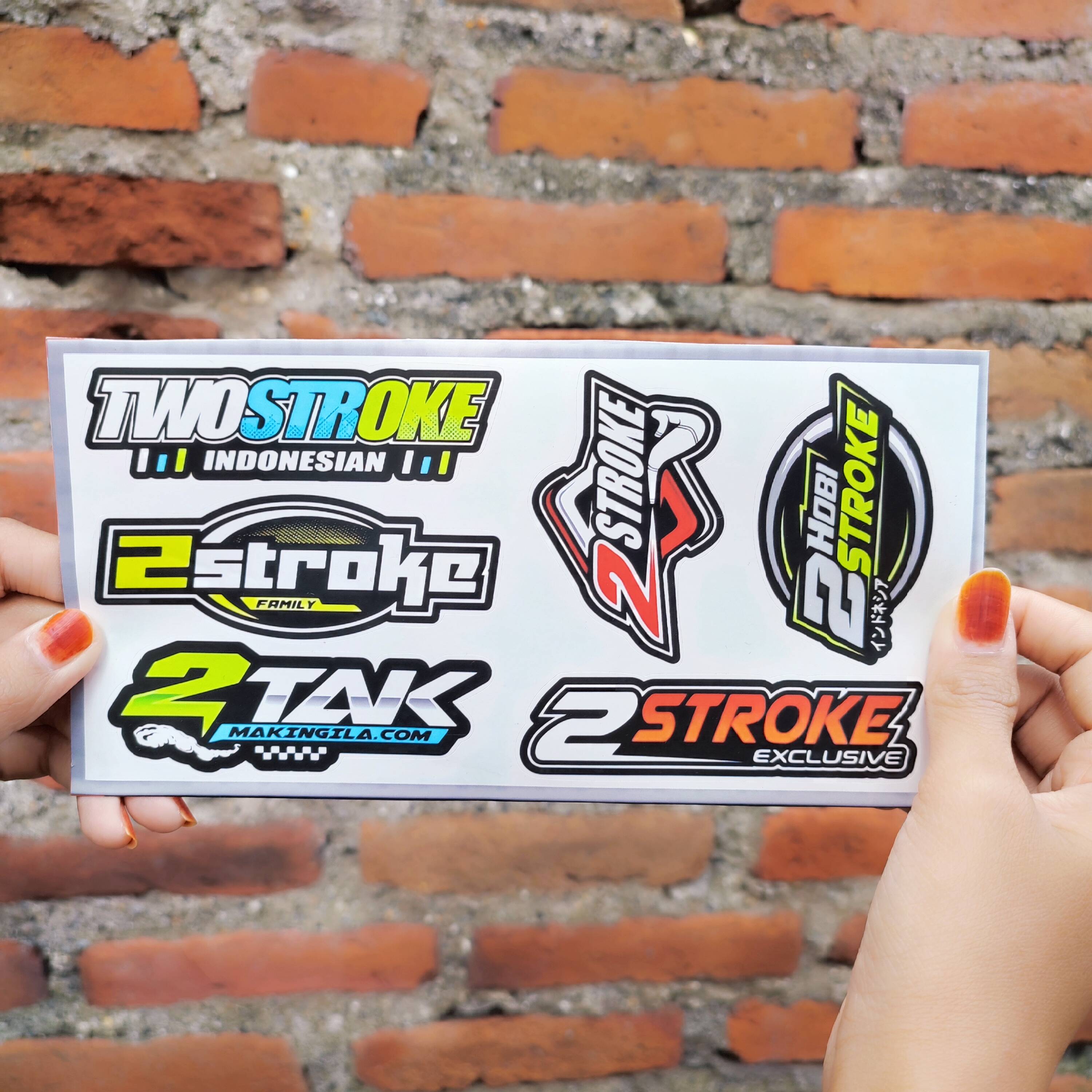 Stiker motor racing sticker racing motor kata kata viral bahan vinly ...