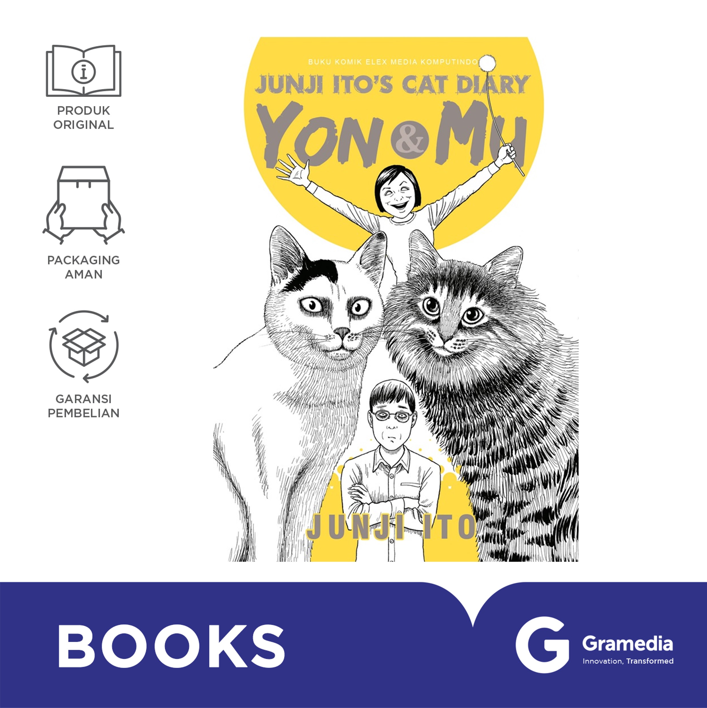 Junji Ito`s Cat Diary Yon and Mu | Lazada Indonesia