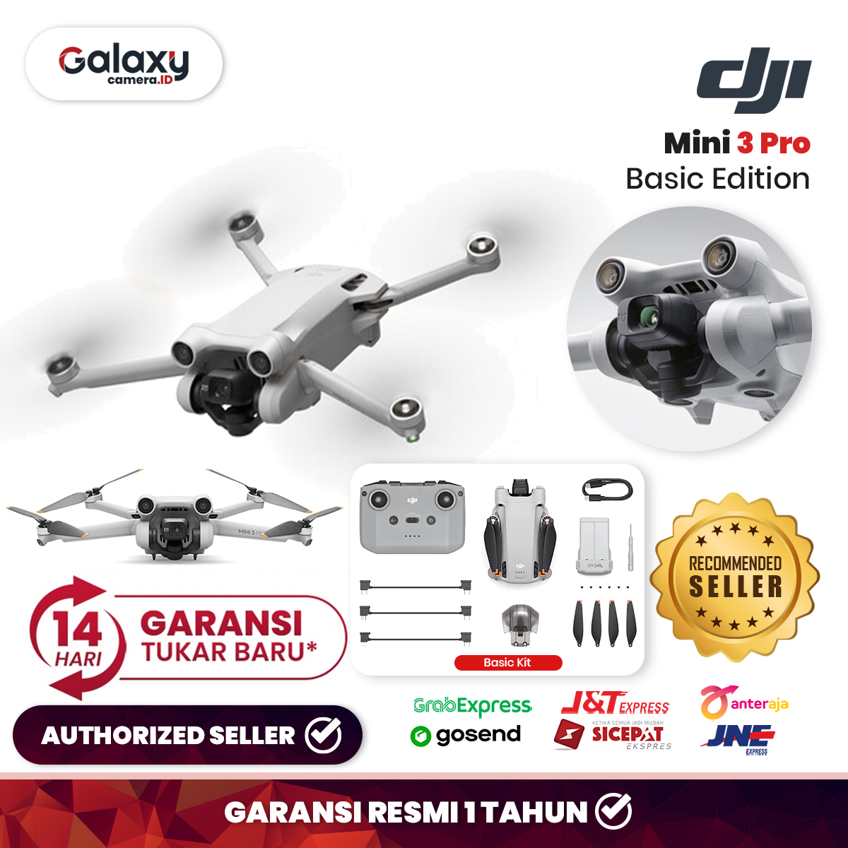 DJI Mini 3 Pro Basic Ultralight Mini Drone Garansi Resmi | Lazada Indonesia