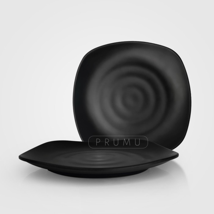 PRUMU Melamine Stone Piring 9 inch - Piring Kotak - Piring Cafe ...