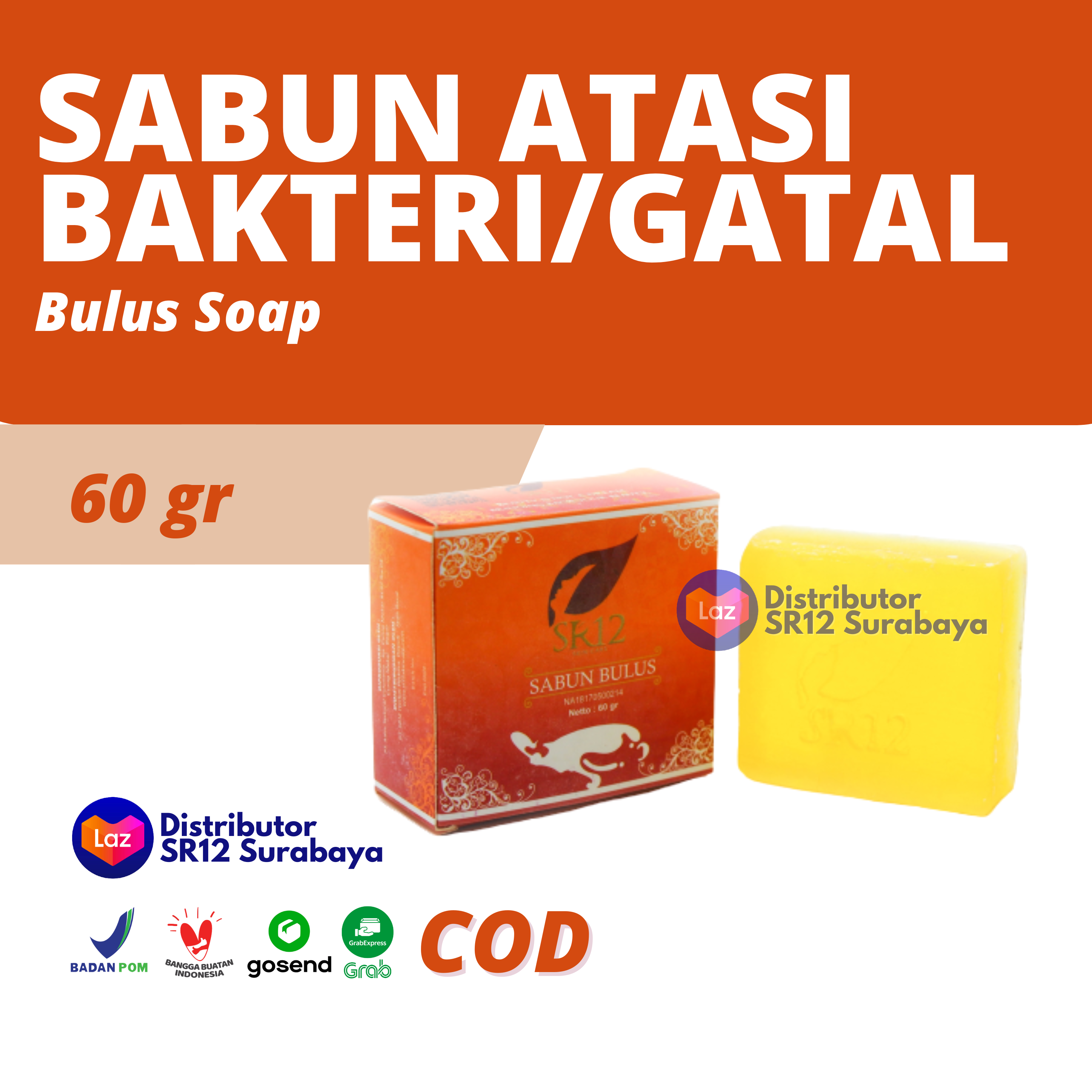 Sr12 Sabun Bulus Soap Mengencangkan Kulit Wajah Tubuh Gatal Alergi