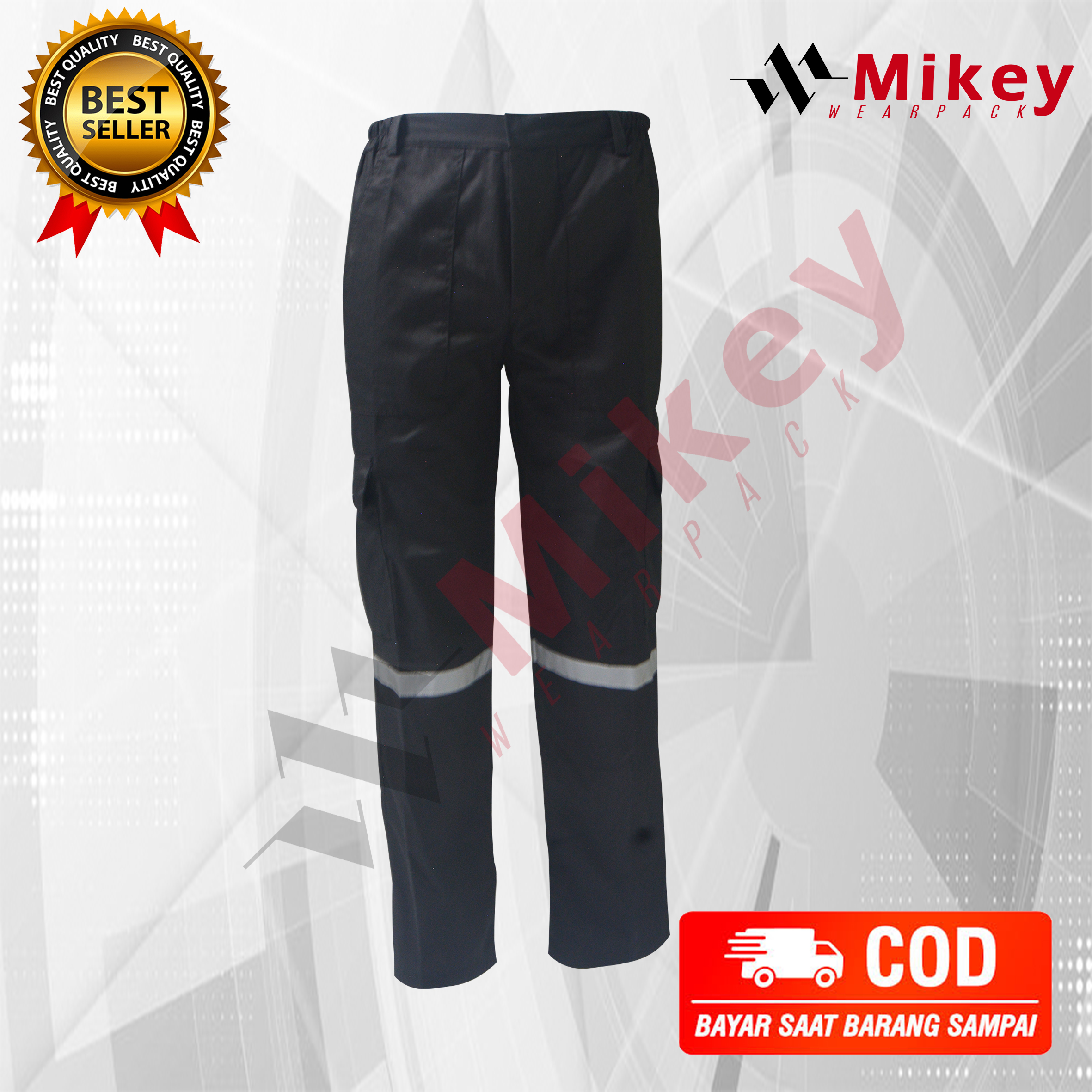 Wearpack Atasan Kemeja Safety Baju Kerja Welder Hitam - Merah | Lazada ...