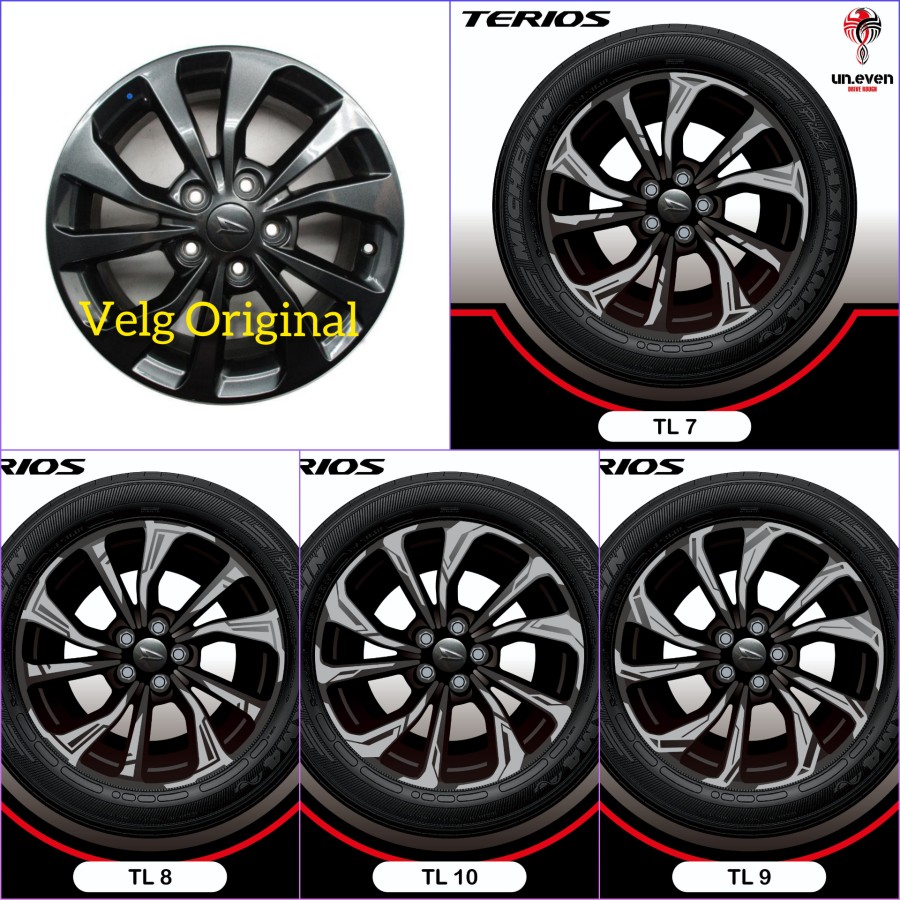 STICKER VELG TERIOS DELUXE X NEW DESIGN | Lazada Indonesia