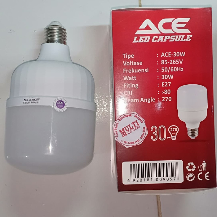 Lampu garansi ACE Led Capsule 30W lampu led jumbo ACE kapsul jumbo big | Lazada Indonesia