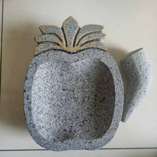 Cobek Coet Cantik Karakter Buah Nanas Dari Batu Alam | Lazada Indonesia