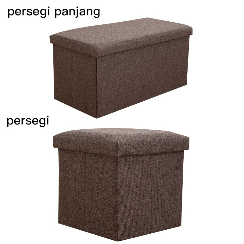 Storage Box Bangku Kursi Penyimpanan Barang Bangku Serbaguna Organizer ...