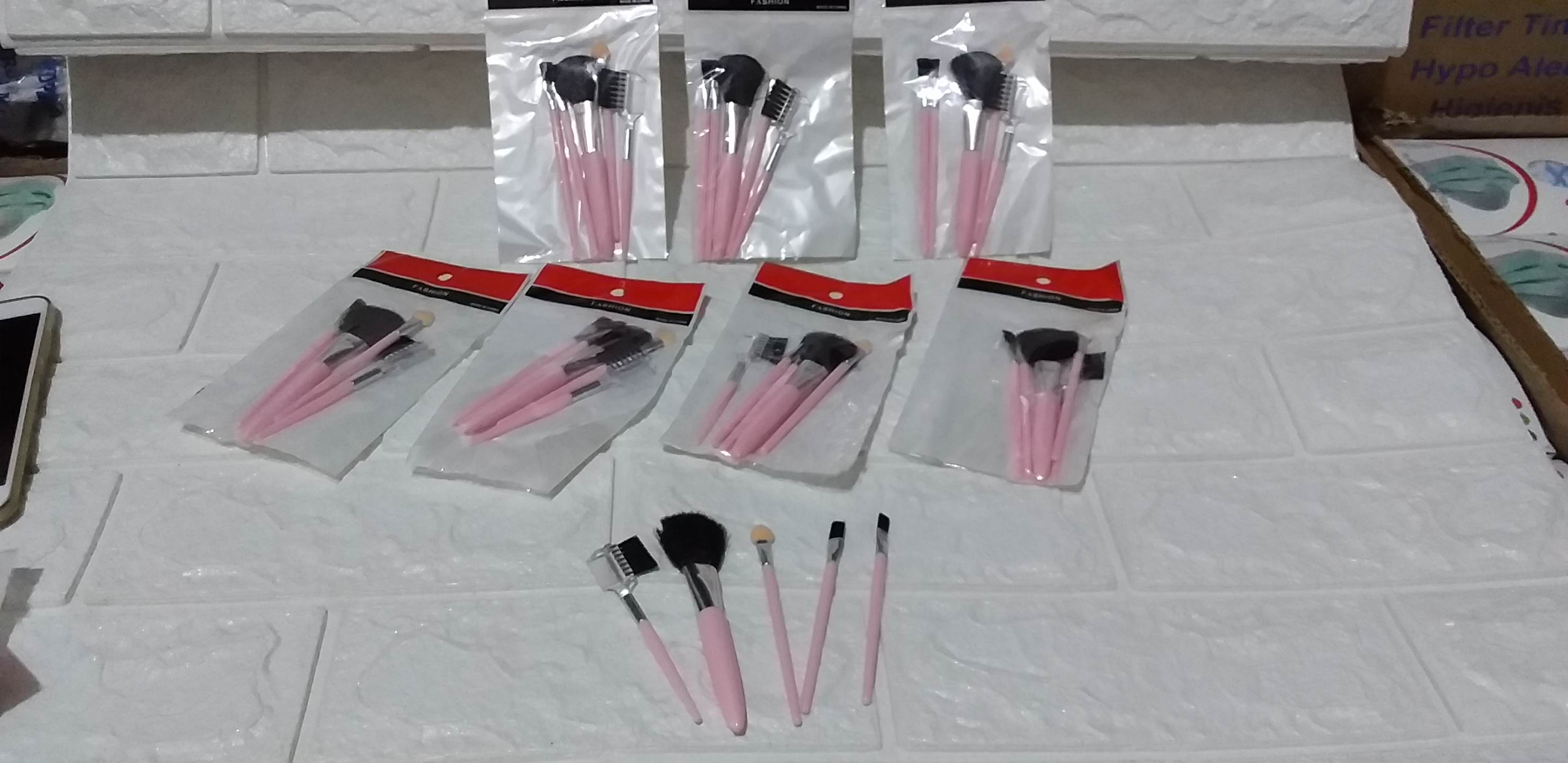 kuas set gagang pink | Lazada Indonesia