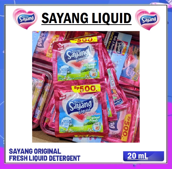 DETERGEN SAYANG LIQUID NATURAL FRESH 20ML 2 RENCENG BERHADIAH KOTAK ...