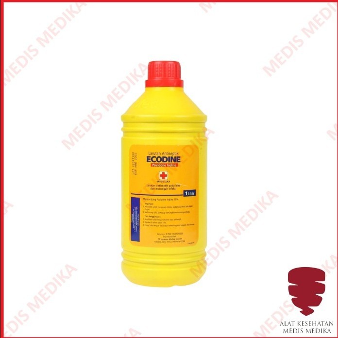 1 Liter Ecodine Povidone Iodine Obat Merah Onemed | Lazada Indonesia