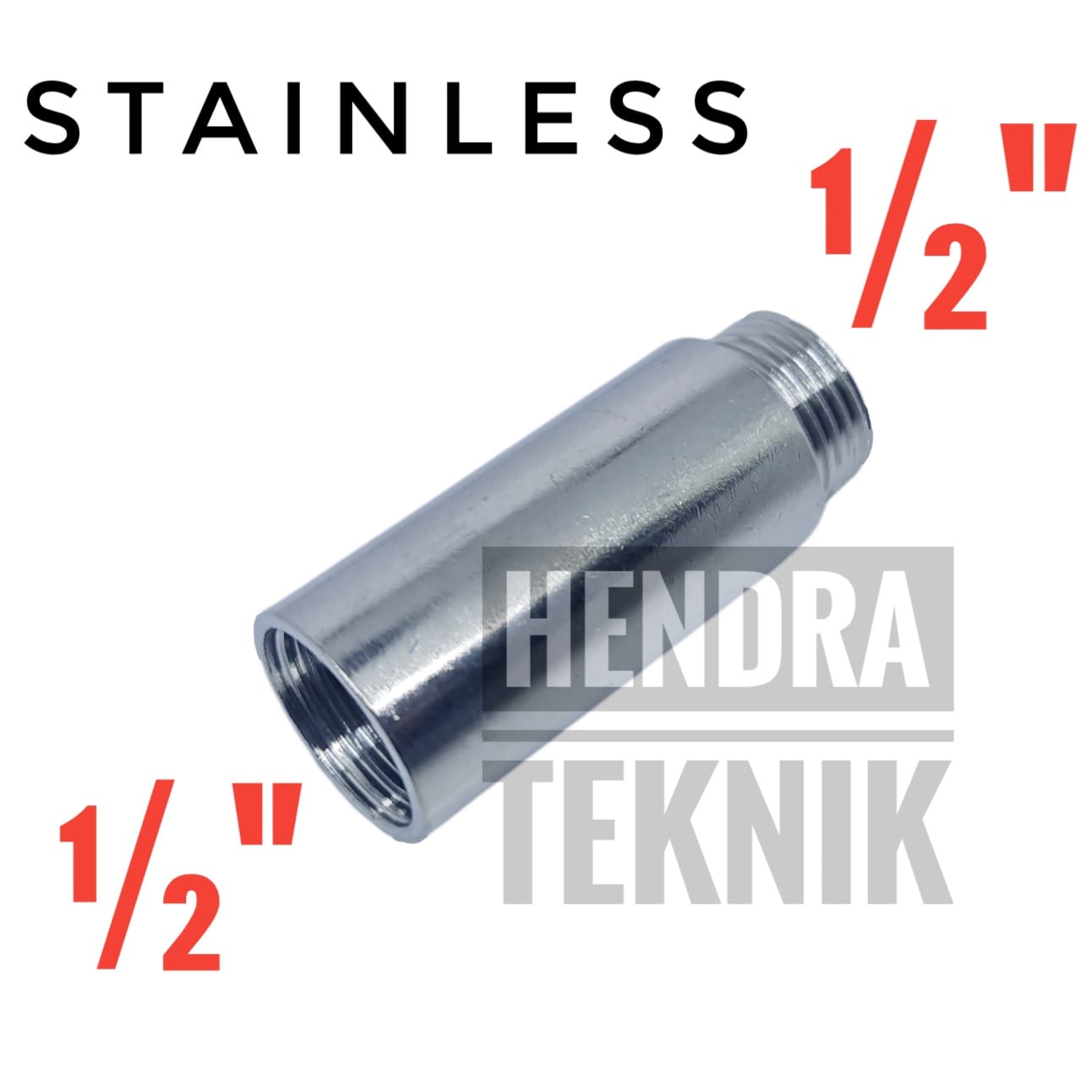 SOK DRAT 1/2" 5CM STAINLESS SOCK DRAT 20MM LUAR DALAM SOK PANJANG ...