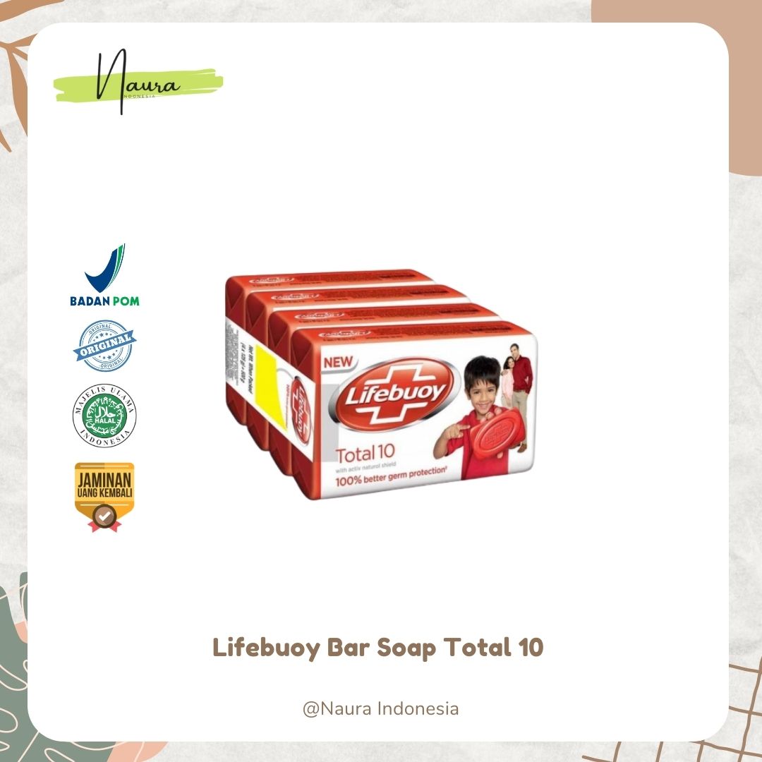 Lifebuoy Bar Soap Total 10 (Isi 4) - 60gr | Lazada Indonesia
