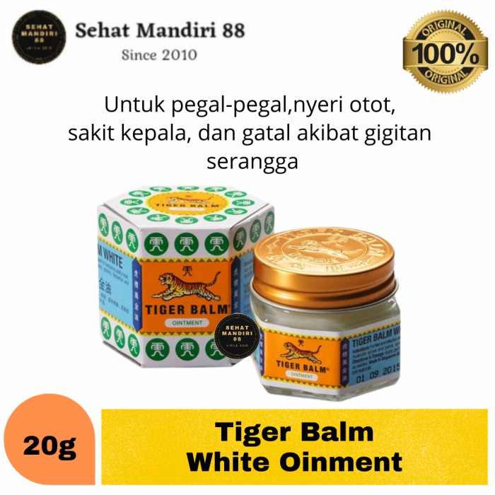 Balsem Harimau Putih Tiger Balm - White Ointment | Lazada Indonesia