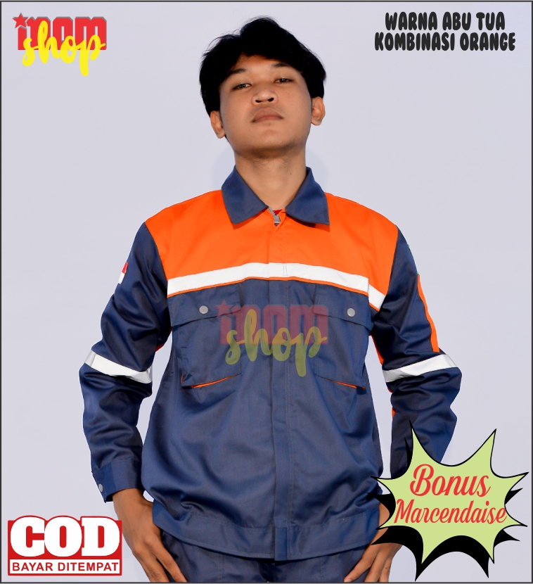 WEARPACK SAFETY/WEARPACK ATASAN/BAJU KERJA LAPANGAN LENGAN PANJANG ...