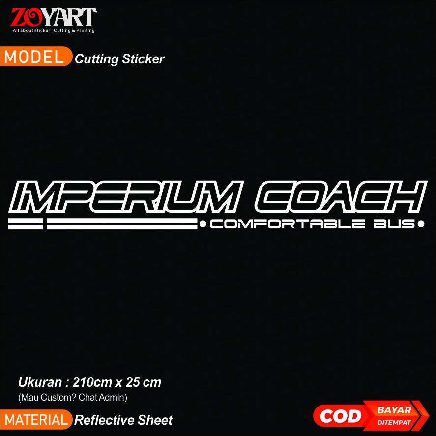 Sticker Imperium Coach | Sticker Bis Imperium | Sticker Bis Pariwisata ...