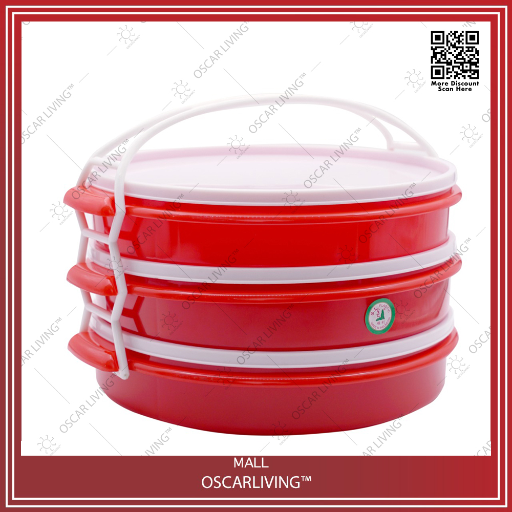 Rantang Makanan Piknik 3 Susun SL Plastic Random | Lazada Indonesia