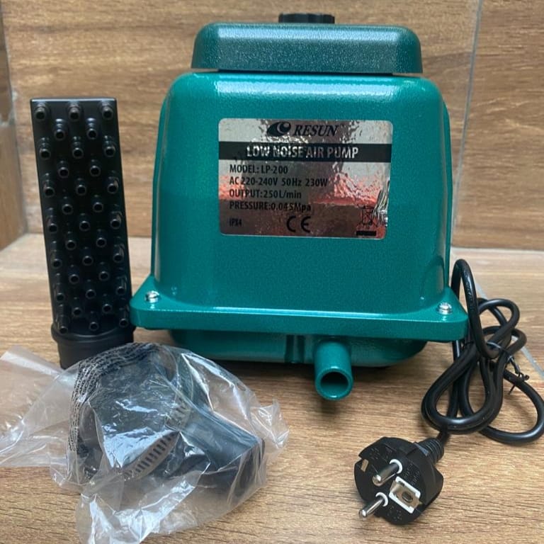 RESUN LP 200 POMPA UDARA AERATOR AIR PUMP AQUARIUM KOLAM LP 200 ...