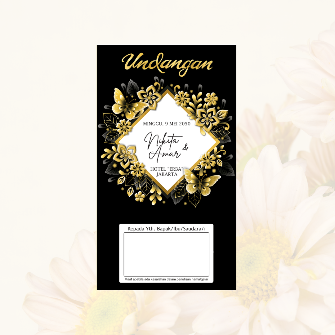 Blangko Undangan Kosong Pernikahan Erba Kartu BLANKO Simple 2209 (5 ...