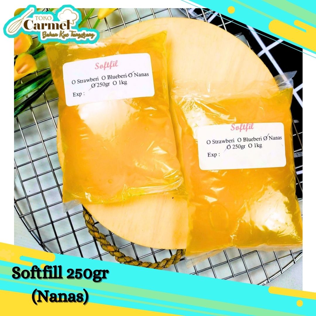SOFTFILL Selai NANAS 250gr Repack - Selai Martabak, Selai Roti Bakar ...