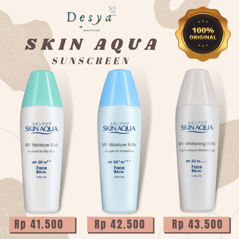 Sunscreen SKIN AQUA Series Sunscreen Gel Waterproof Sunscreen Untuk Kulit Berminyak Sunscreen Spf 31 40 Sunscreen Anti Pecah Kering Lazada Lazada Indonesia