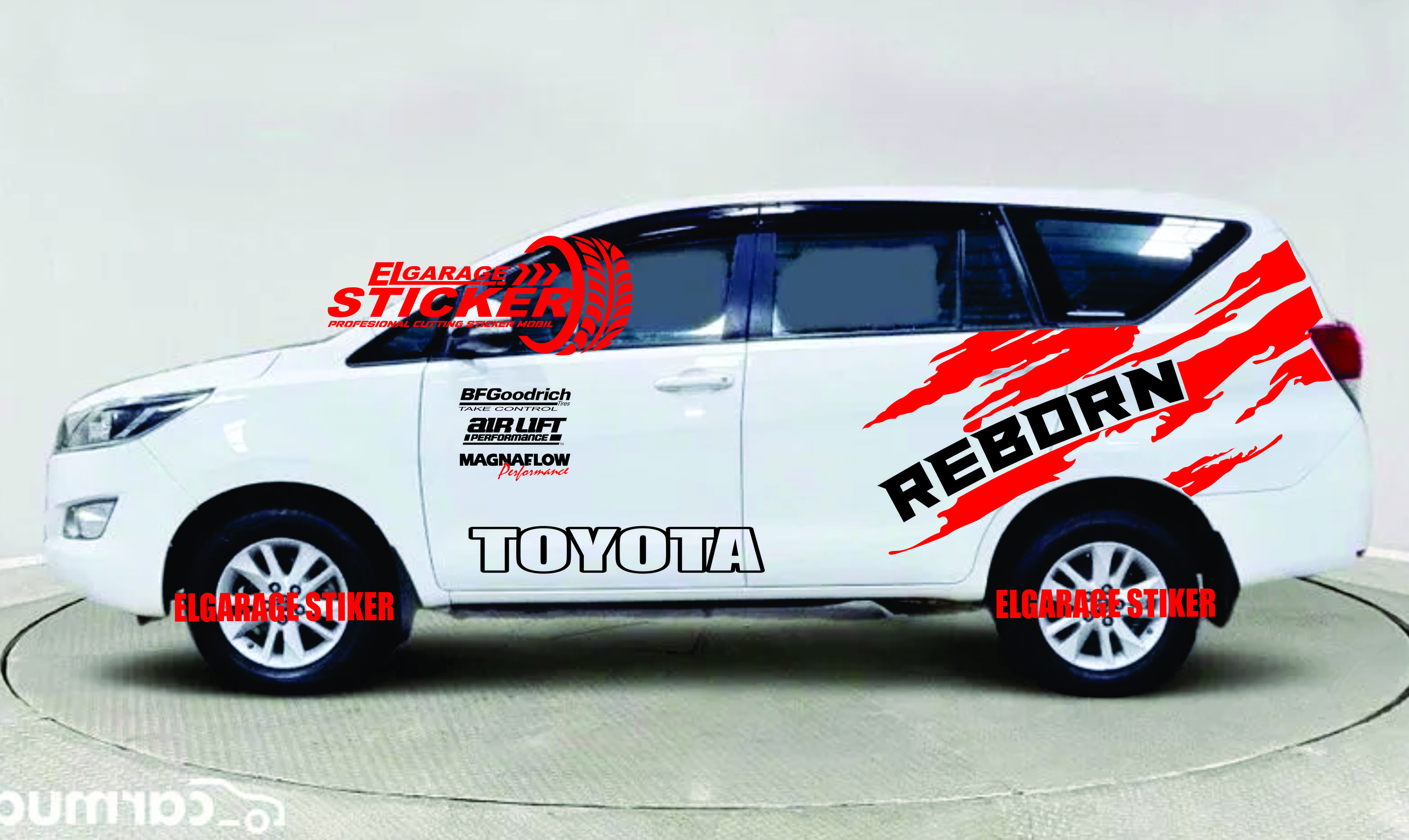 Stiker mobil innova cutting stiker striping toyota reborn stiker ...