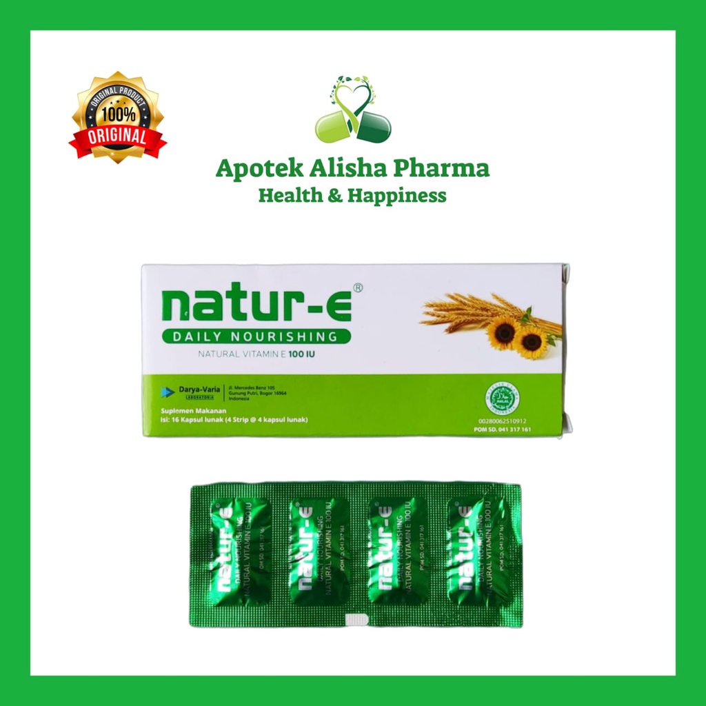 NATUR-E 100 IU Pack 16/32-Natur E 100ui Soft Capsul/Suplemen Vitamin ...