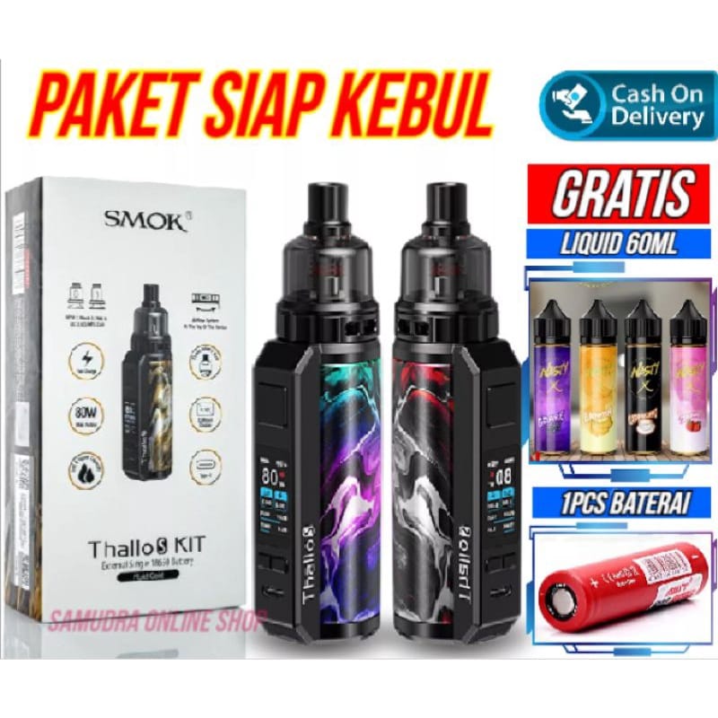 PAKET LENGKAP SMART POD KIT THALLO S KIT 80 WAT SIAP PAKAI | Lazada ...