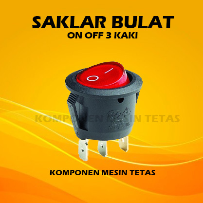 Saklar Switch On Off Bulat On-Off 3 Pin | Lazada Indonesia