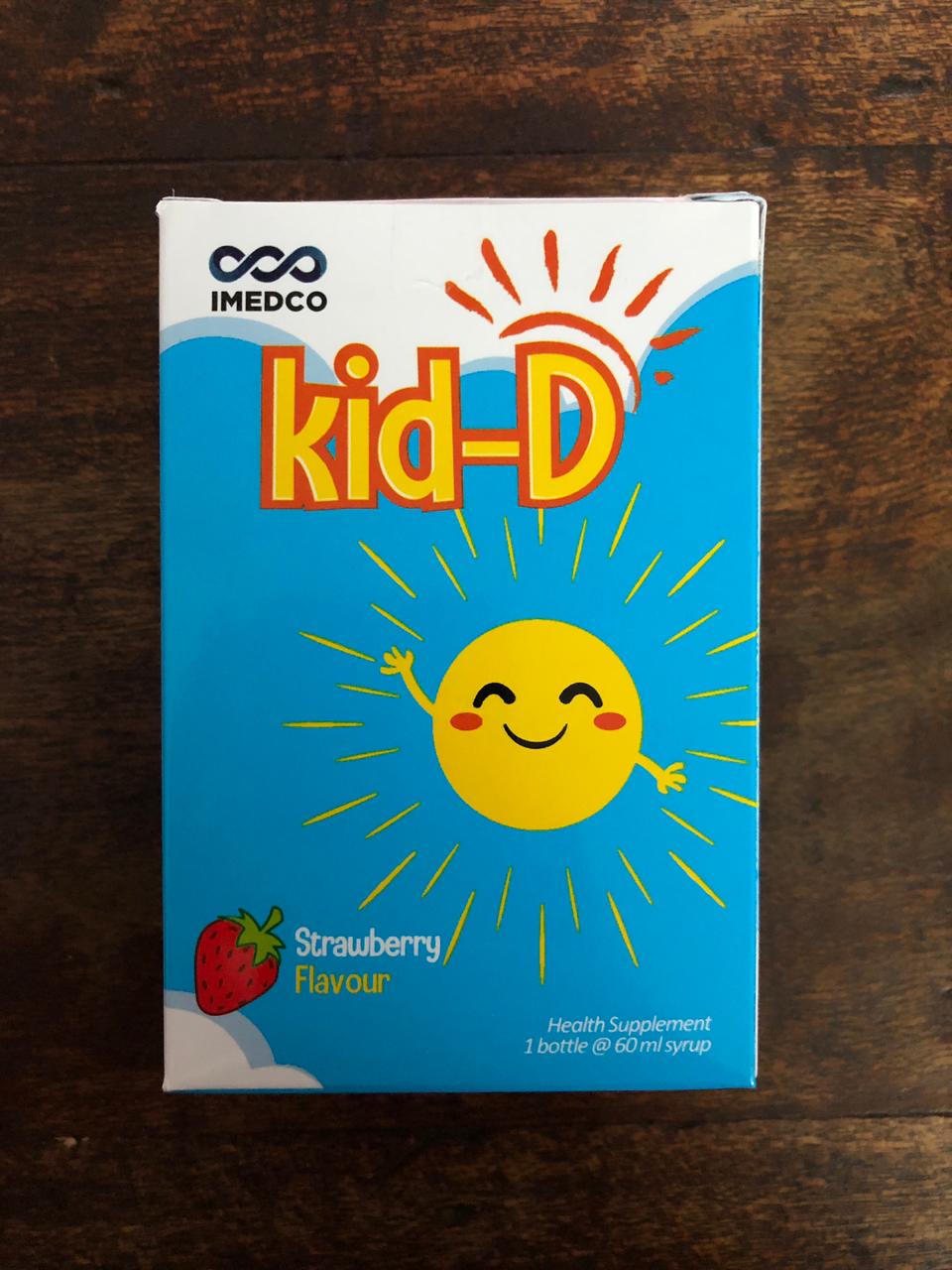 Kid-D Kid D Vitamin D3 400IU Anak Rasa Strawberry Botol isi 60ml ...