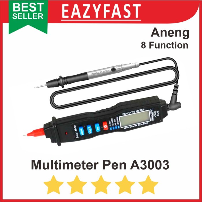 Multimeter Digital Pen Pulpen Tester Avo A3003 NCV Induksi Multi Meter ...