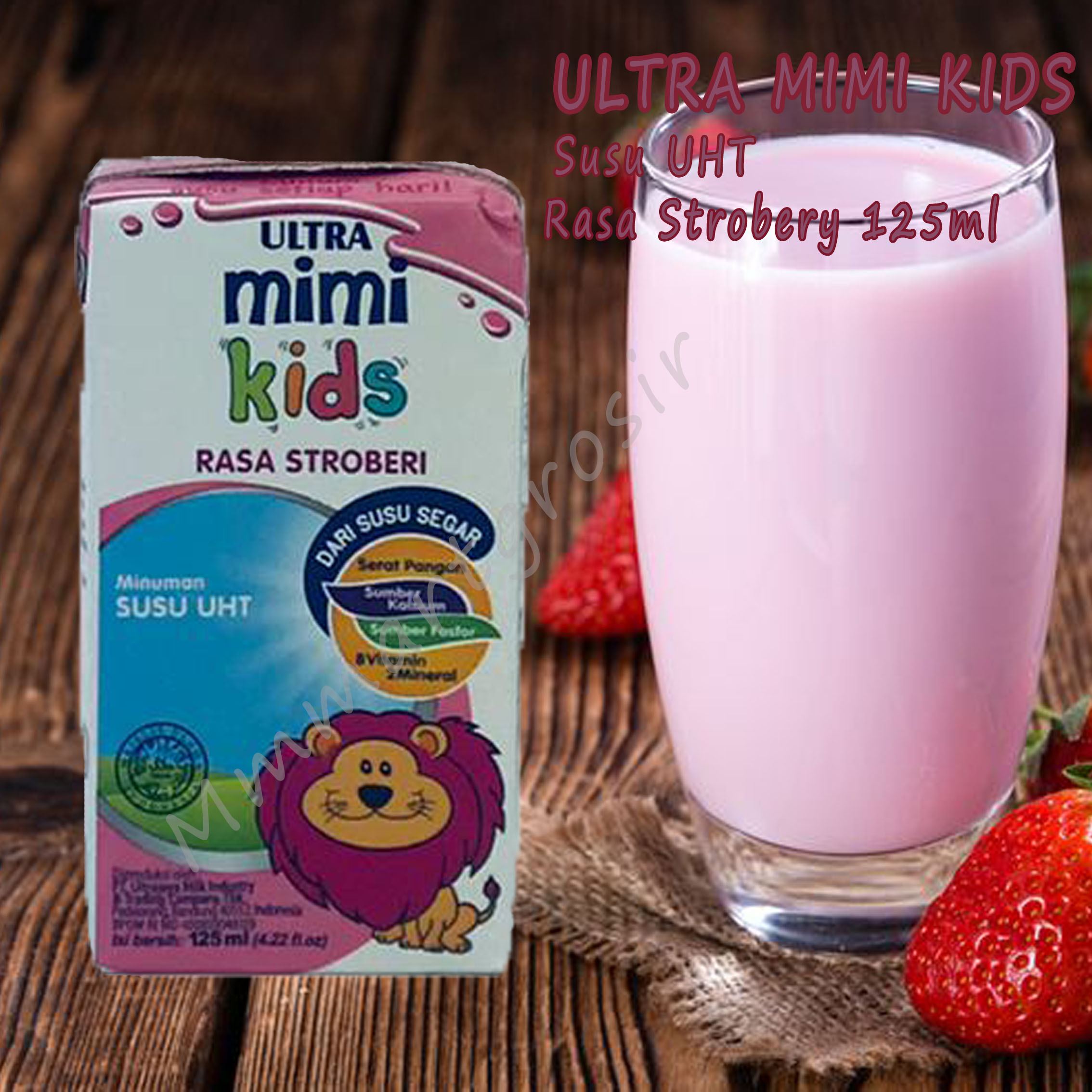 Ultra Mimi Kids / Susu UHT Rasa Stroberi / 125ml | Lazada Indonesia