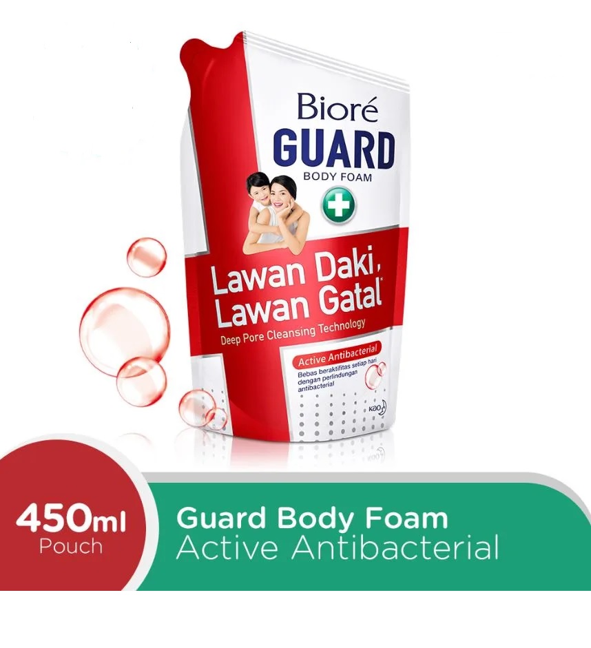 [400ML-POUCH] BIORE GUARD BODY FOAM ALL IN1 - ACTIVE ANTIBACTERIAL ...