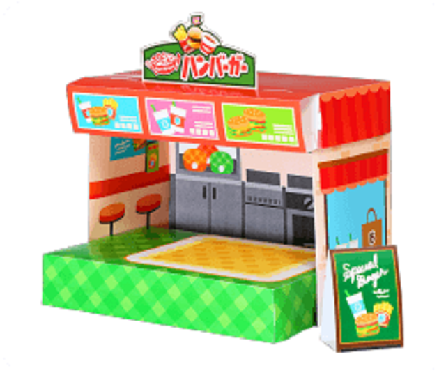 DIY Papercraft Diorama Toko Makanan Hamburger | Lazada Indonesia