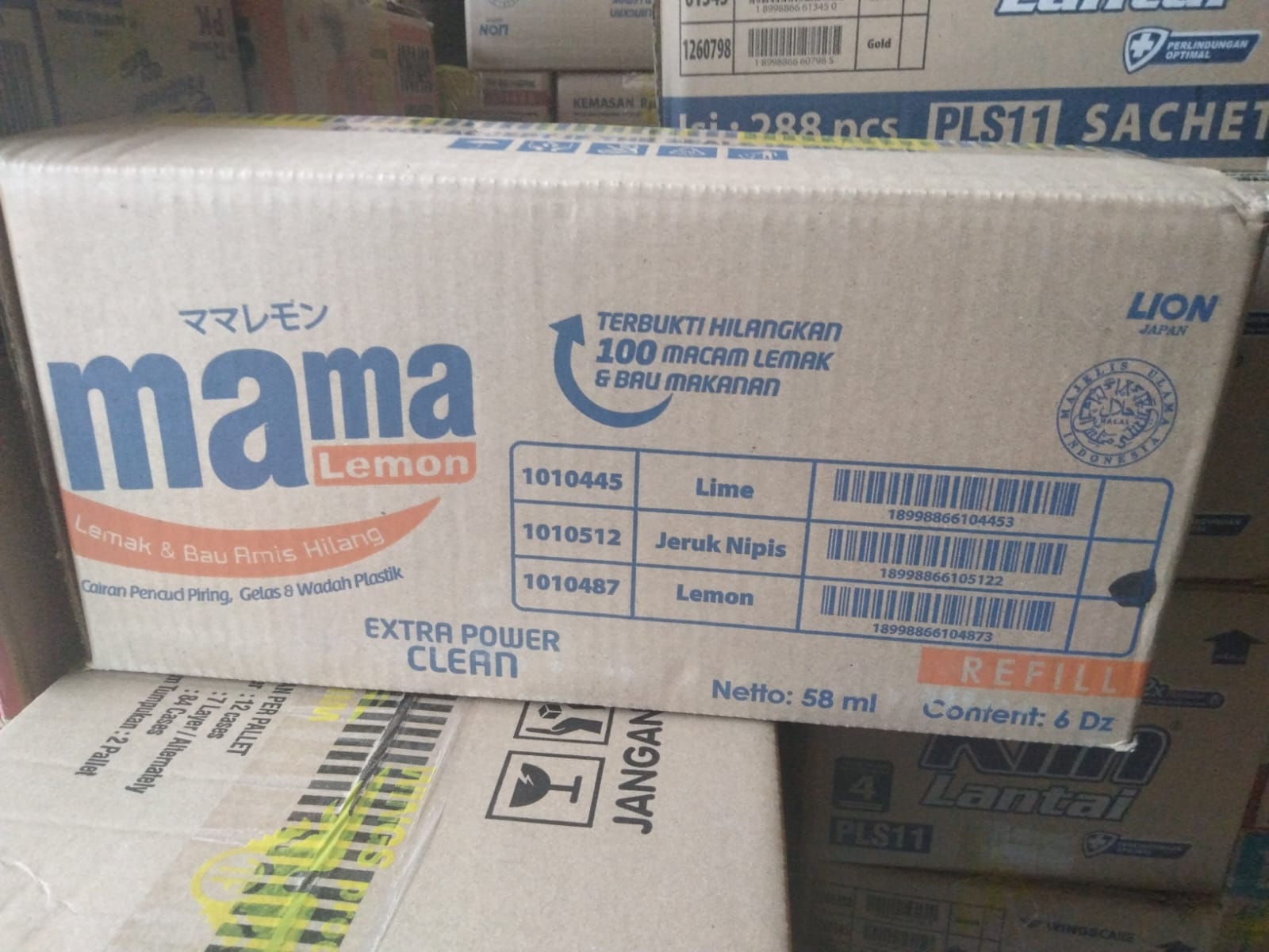 Mama lemon 58 ml isi 72 PC eceran 1000 1 dus 1 karton 1 Carton | Lazada Indonesia