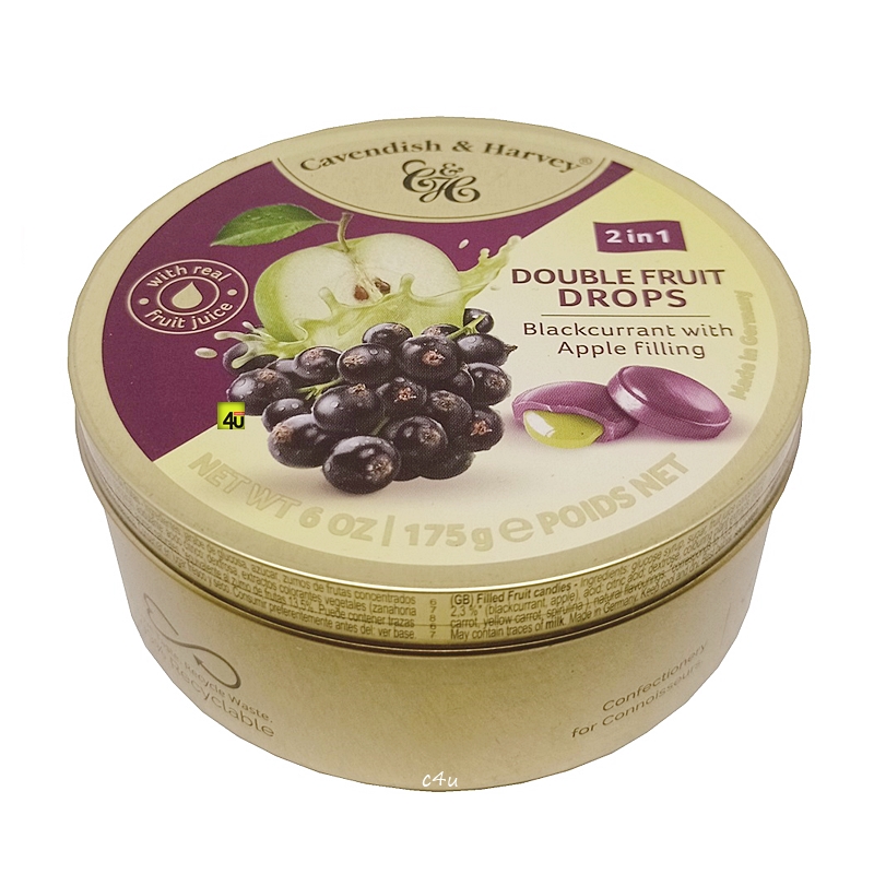 Cavendish & Harvey - BLACKCURRANT APPLE Drops Candy - 175 gr KALENG ...