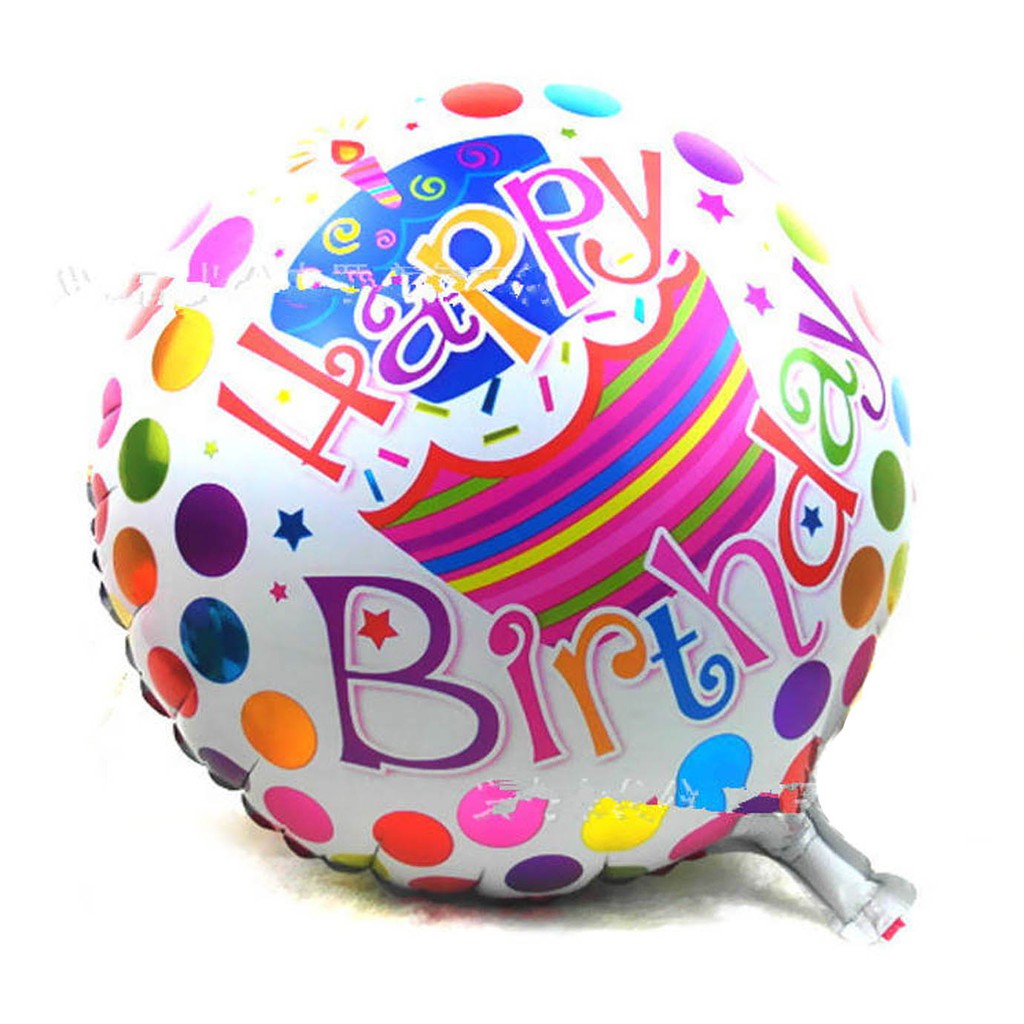Balon Foil HBD Bulat (Polkadot ) 18 Inch / 45 cm | Lazada Indonesia