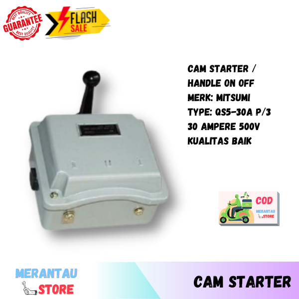 Cam Starter Handle Genset Ohm ON OFF Saklar Genset QS5-30A P/3 | Lazada ...