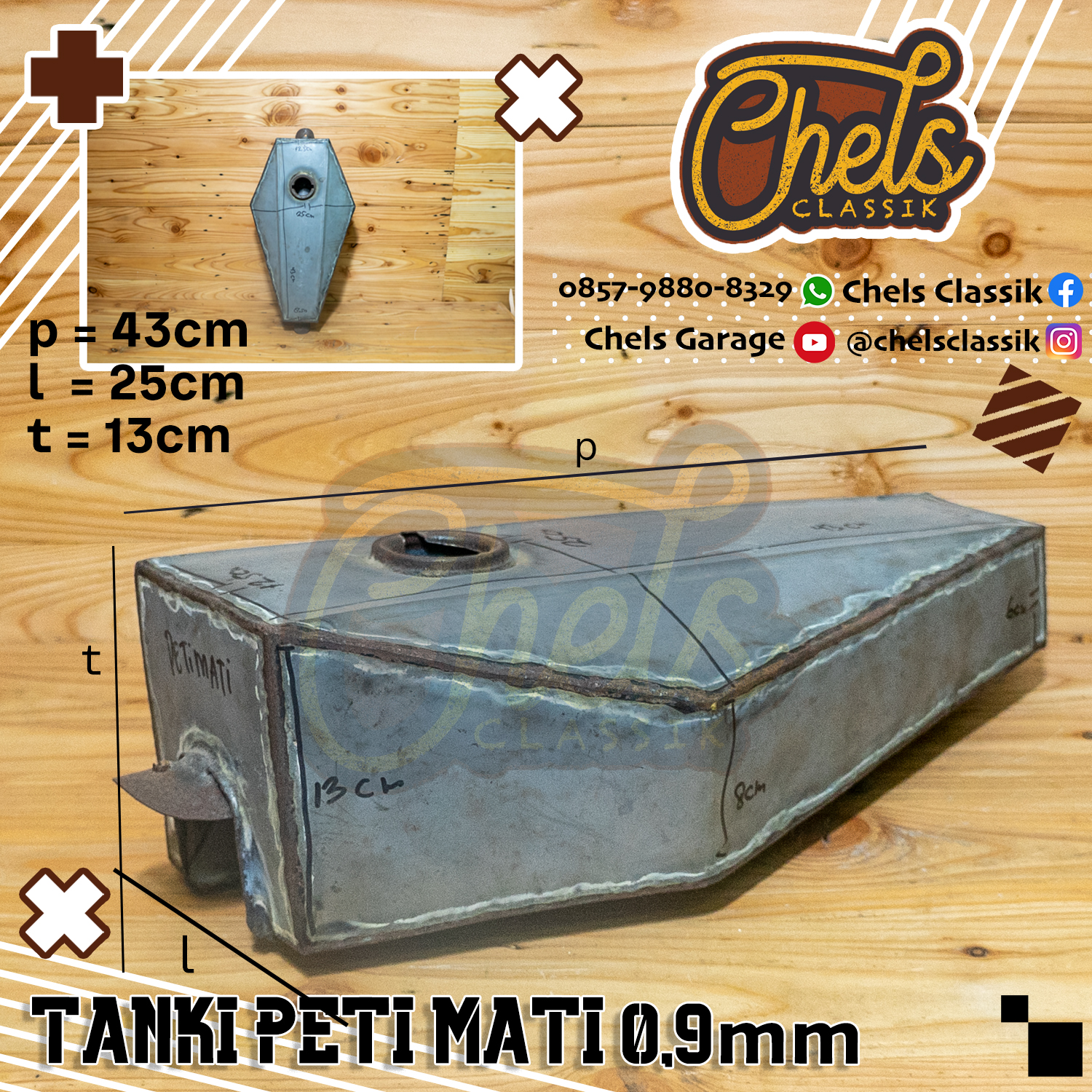 Tangki custom peti mati chopper | Lazada Indonesia