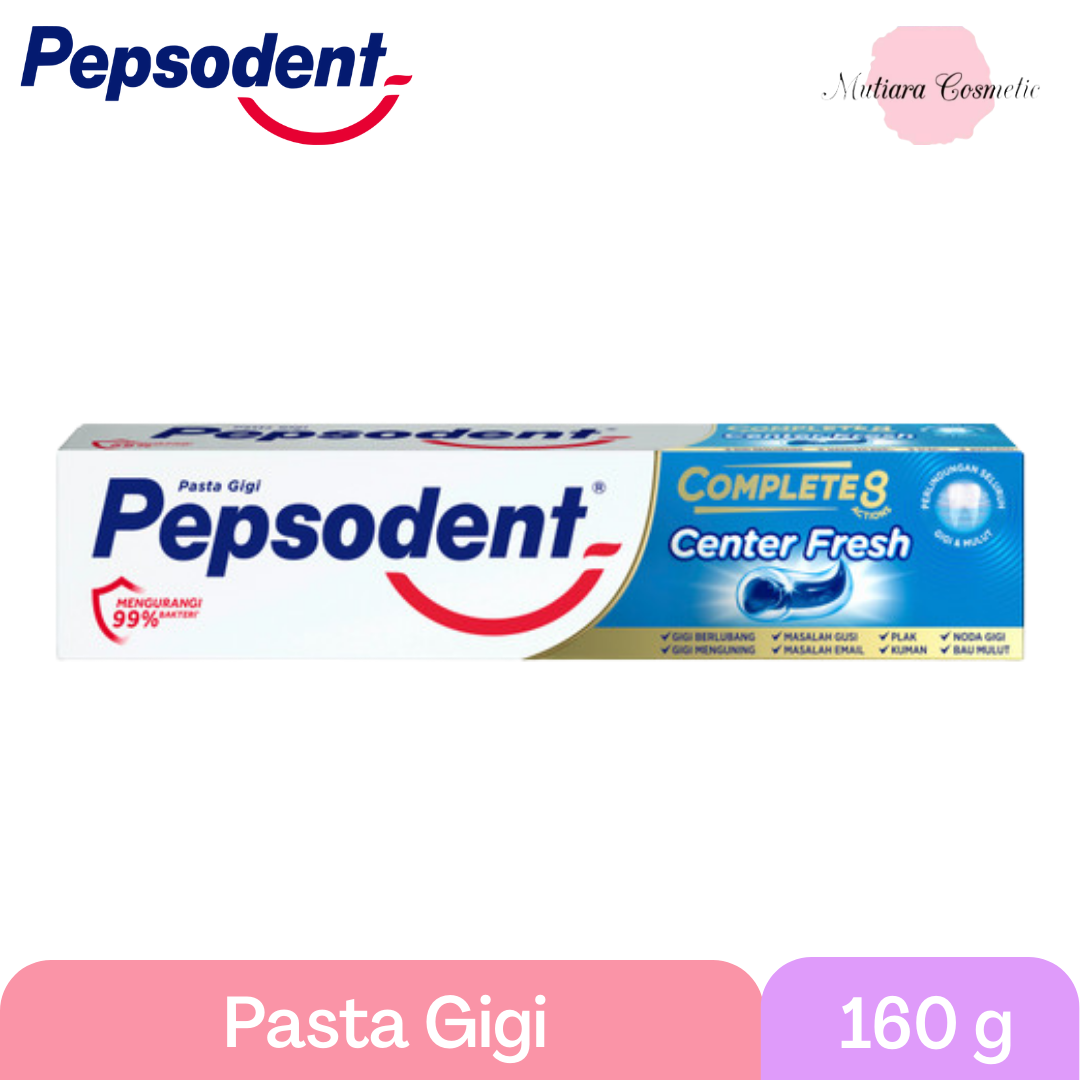 Pepsodent Pasta Gigi Complete 8 Center Fresh 160 g | Toothpaste ...