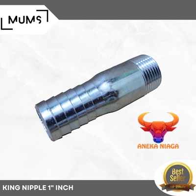 AN-King Nipple 1 Inch Nepel Selang Galvanis Sambungan Pipa Npt 1" Inch ...