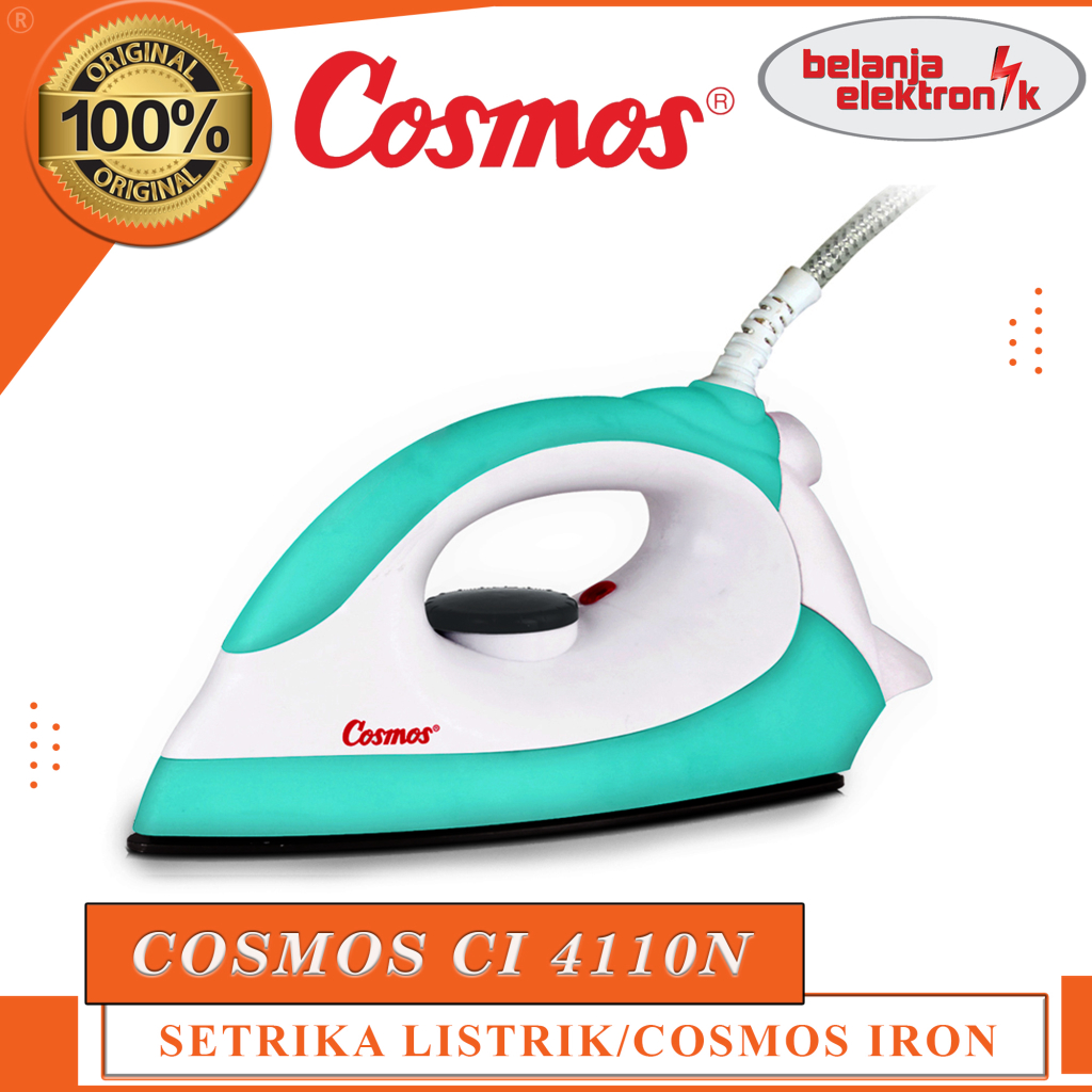 SETRIKA LISTRIK COSMOS CI 4110N NON STICK SOLEPLATE 400 WATT | Lazada ...