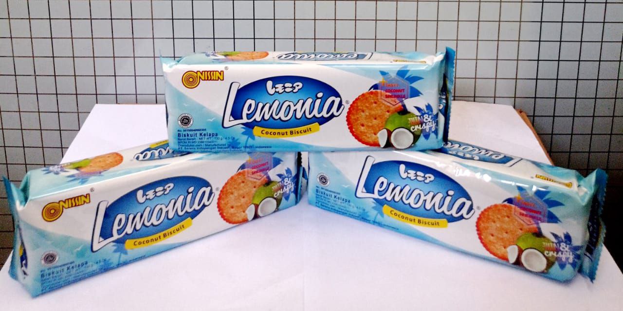 Nissin Lemonia Biskuit Kelapa 130 Gram / Biskuit Nissin / Lemonia ...