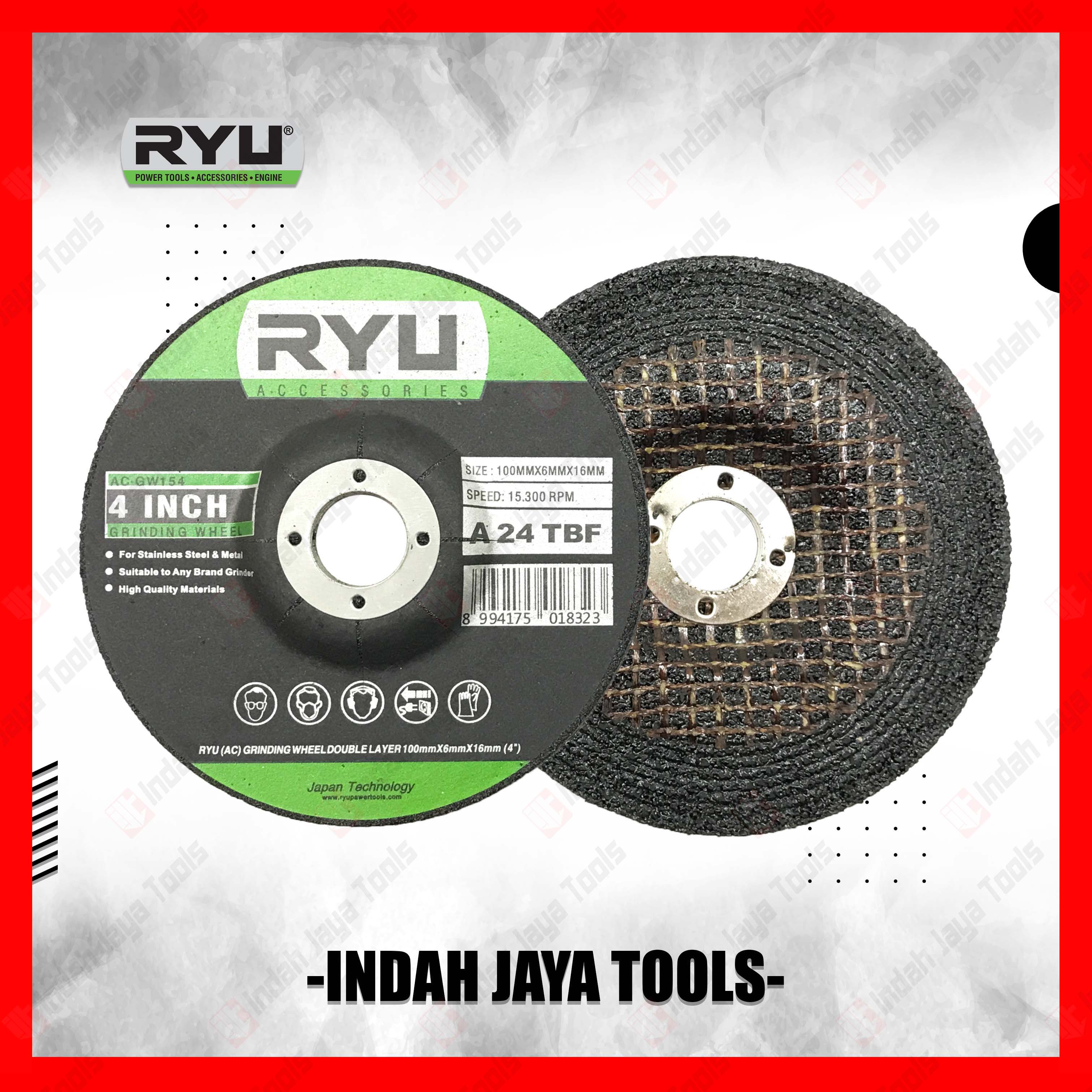 RYU Grinding Wheel 4 Inch - Batu Gerinda Poles Slep 4 x 6 Gosok ...