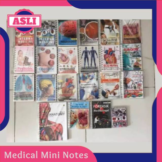 Paket Super Lengkap 24 Buku MMN ASLI - Medical Mini Notes Buku Saku ...